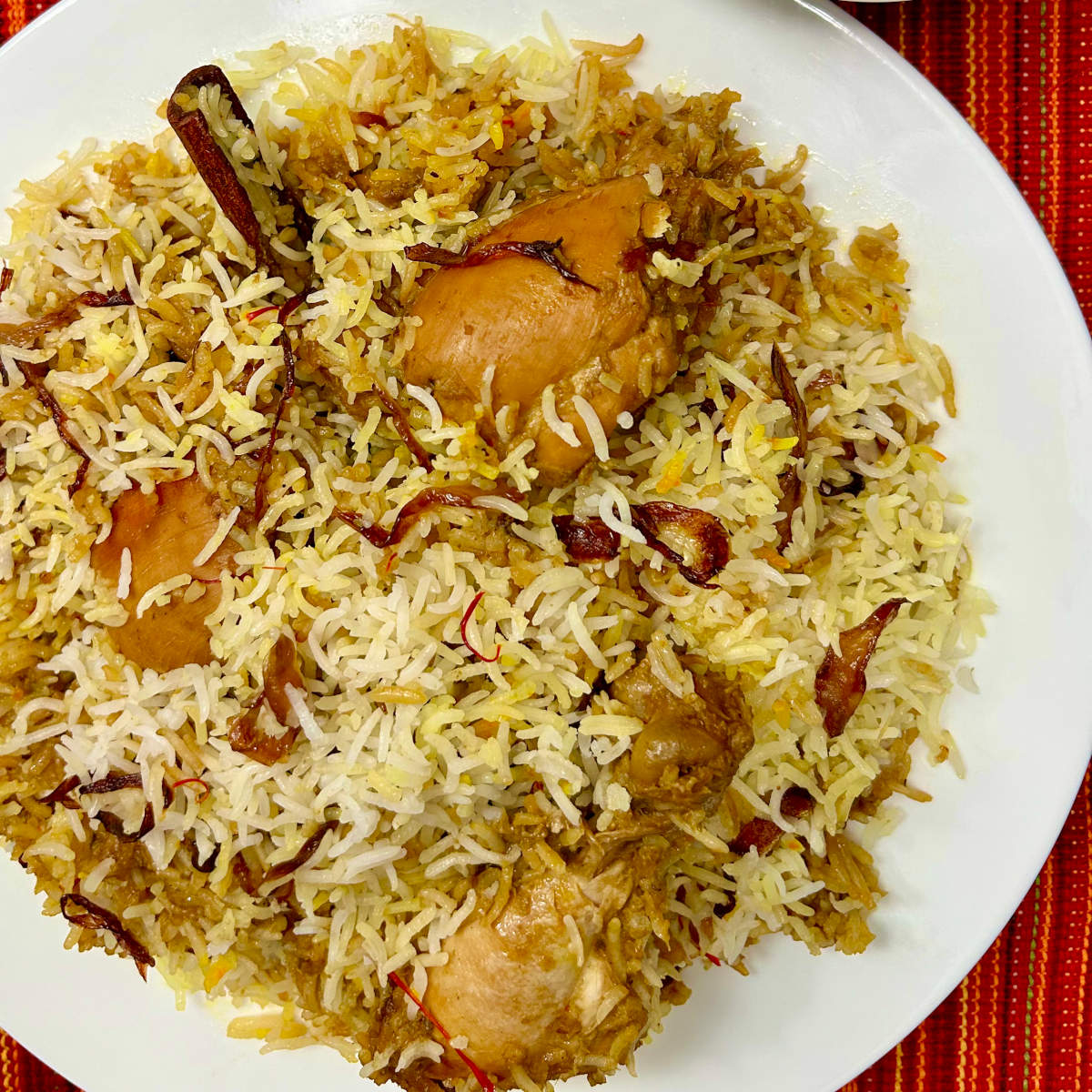 Jerk Chicken Dum Biryani • The Fusionary Cook