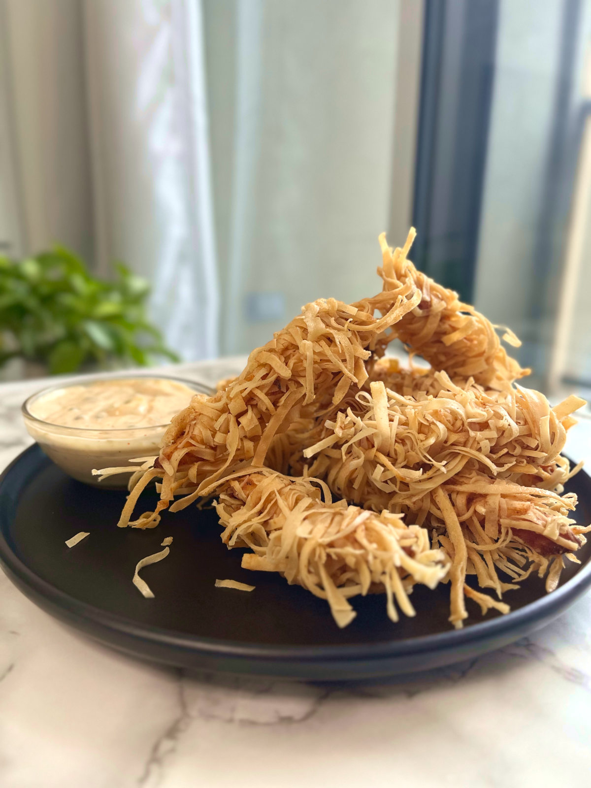 Crispy Thai Thread Chicken • The Fusionary Cook