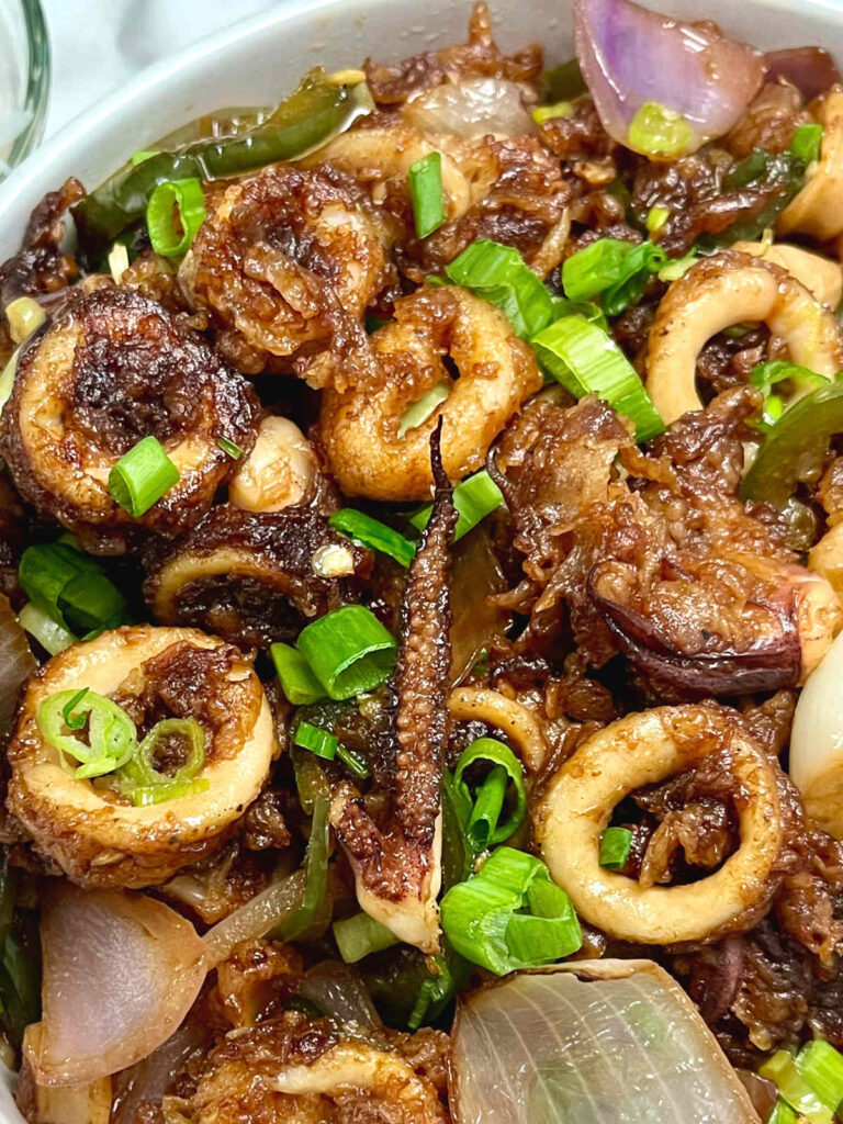 Spicy Stir Fry Squid (Chinese style) • The Fusionary Cook